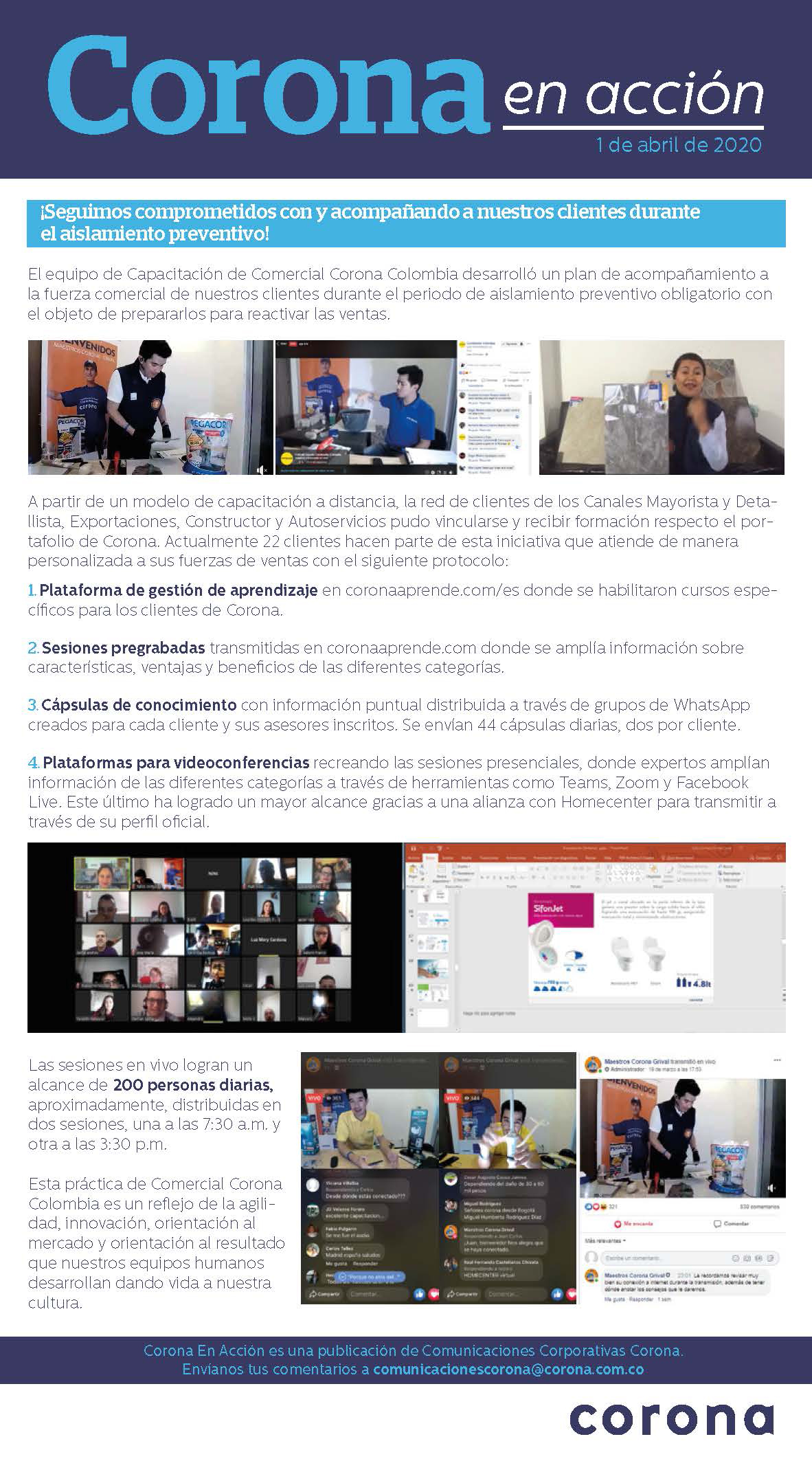 Corona en Acción - Corporativo